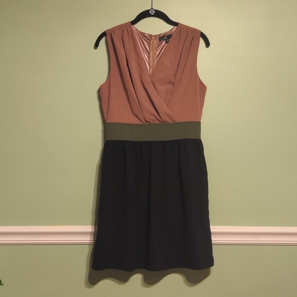 C. Luce | Dresses | C Luce Faux Wrap Twotoned Dress | Poshmark